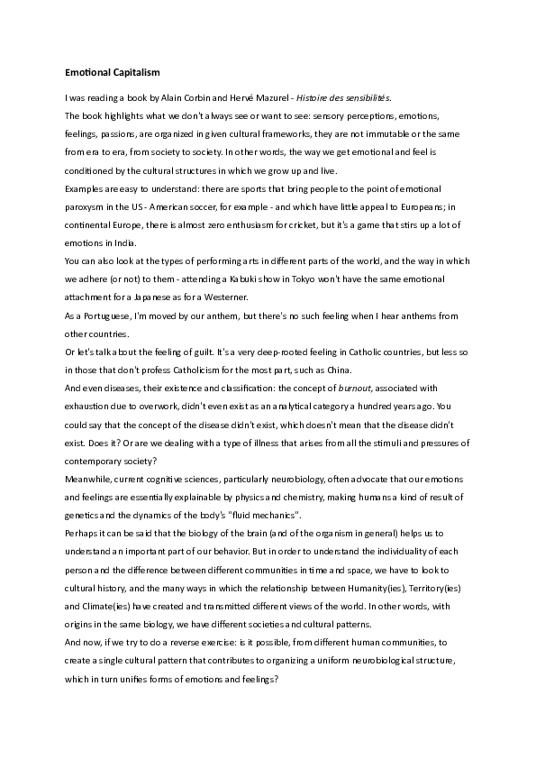 (PDF) Emotional Capitalism