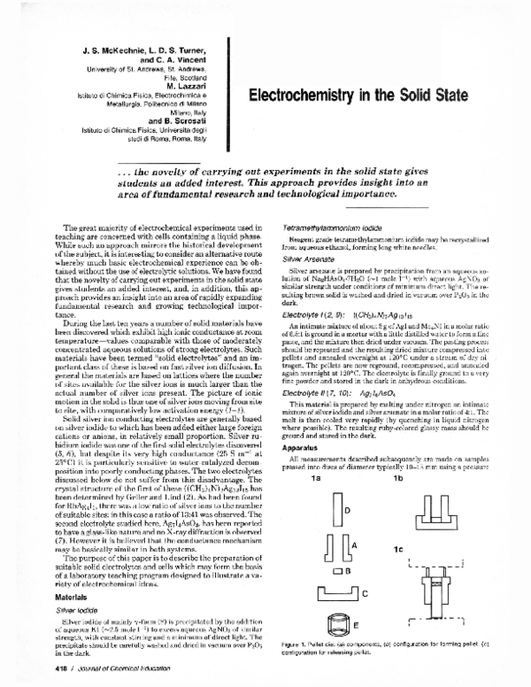 (PDF) Electrochemistry in the solid state