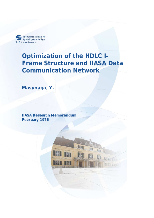 (PDF) Optimization of the HDLC I-Frame Structure and IIASA Data Communication Network