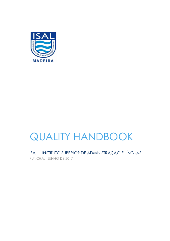 (PDF) Isal quality handbook