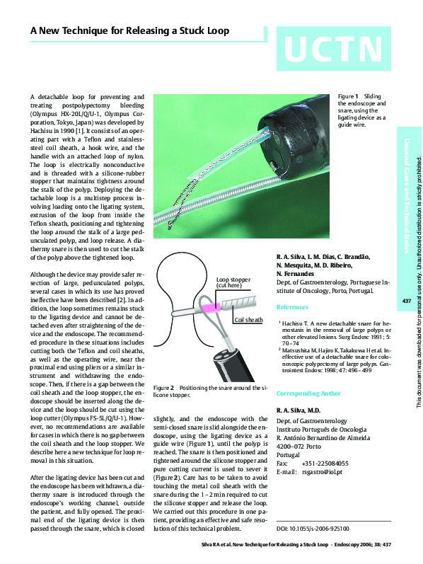 (PDF) A New Technique for Releasing a Stuck Loop