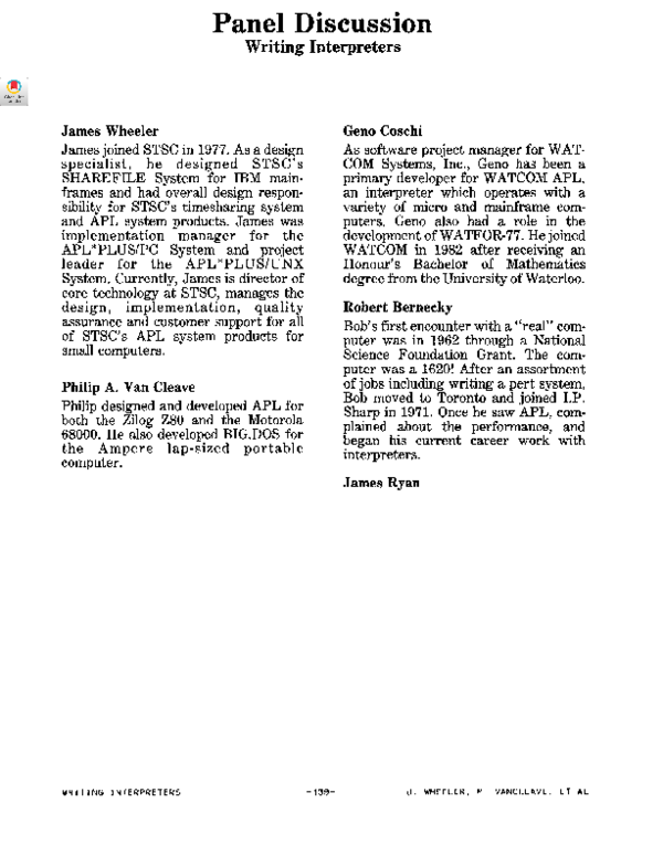 (PDF) Writing interpreters (panel)