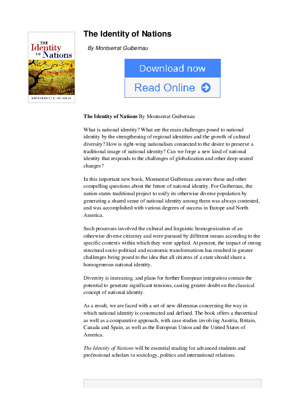 (PDF) The Identity of Nations