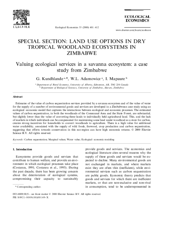 (PDF) Special Section: Land Use Options in Dry Tropical Woodland ...