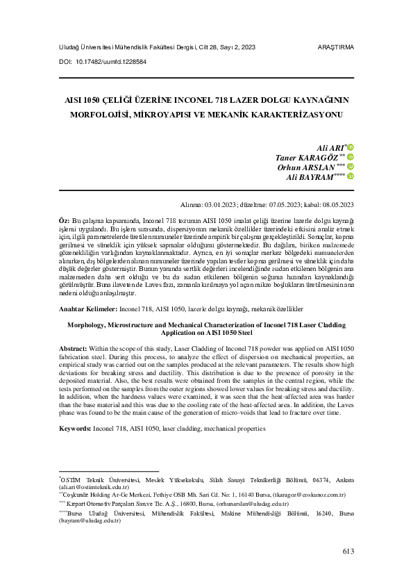 (PDF) Morphology, Microstructure and Mechanical Characterization of ...