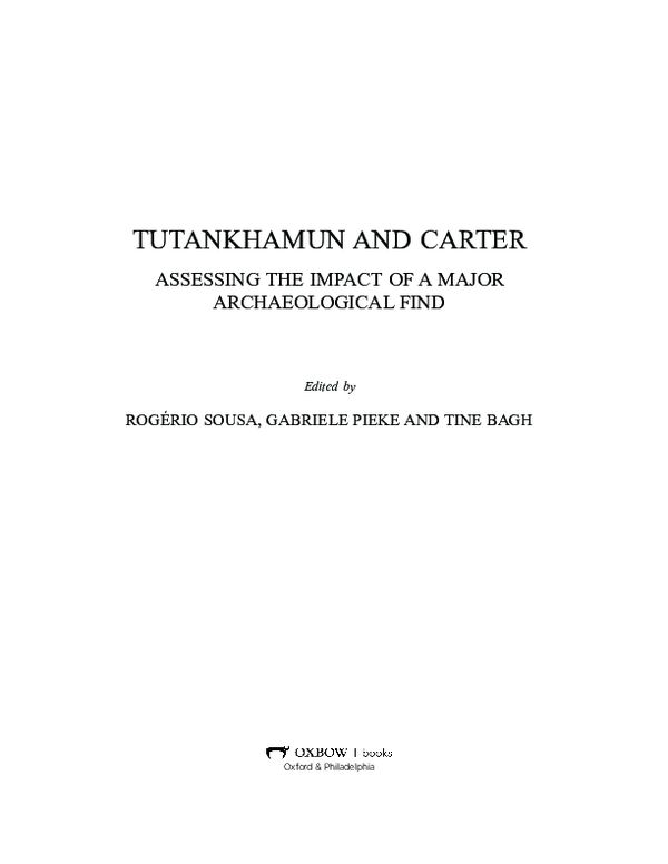 (PDF) Tutankhamun the pop idol: The Tut-mania phenomenon and its ...