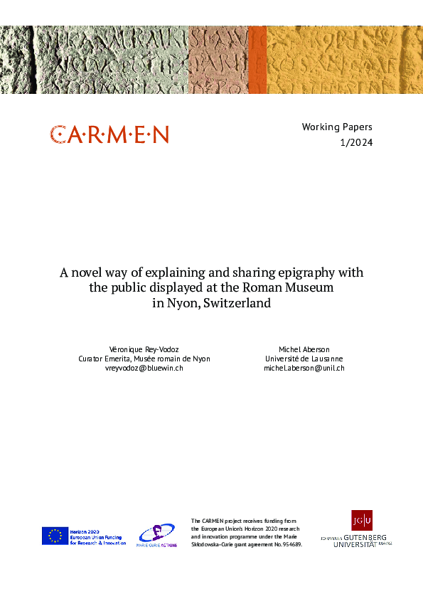 (PDF) V. Rey-Vodoz & M. Aberson: A novel way of explaining and sharing ...