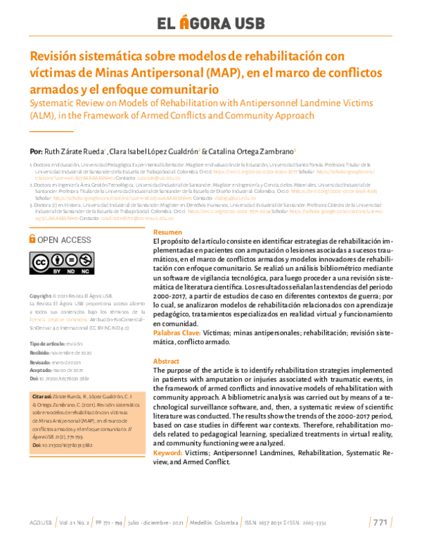 (PDF) Revisión sistemática sobre modelos de rehabilitación con víctimas ...