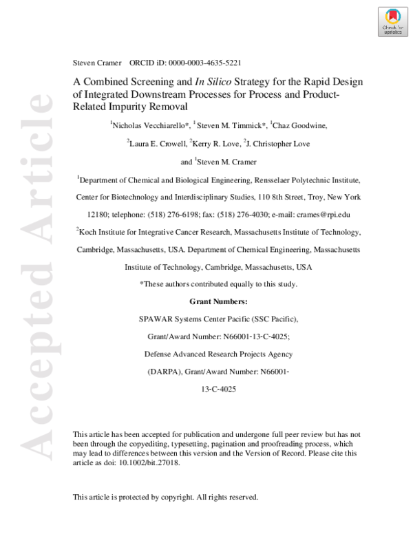 (PDF) A combined screening and in silico strategy for the rapid design ...