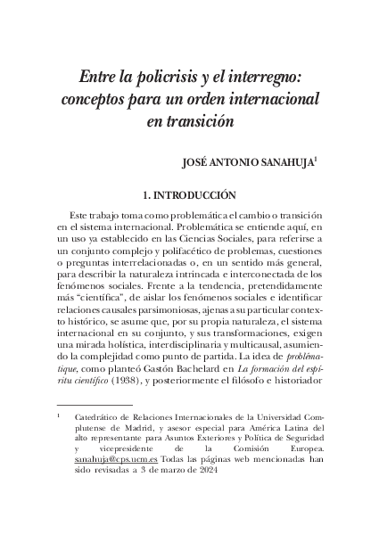 (PDF) Entre la policrisis y el interregno: conceptos para un orden ...