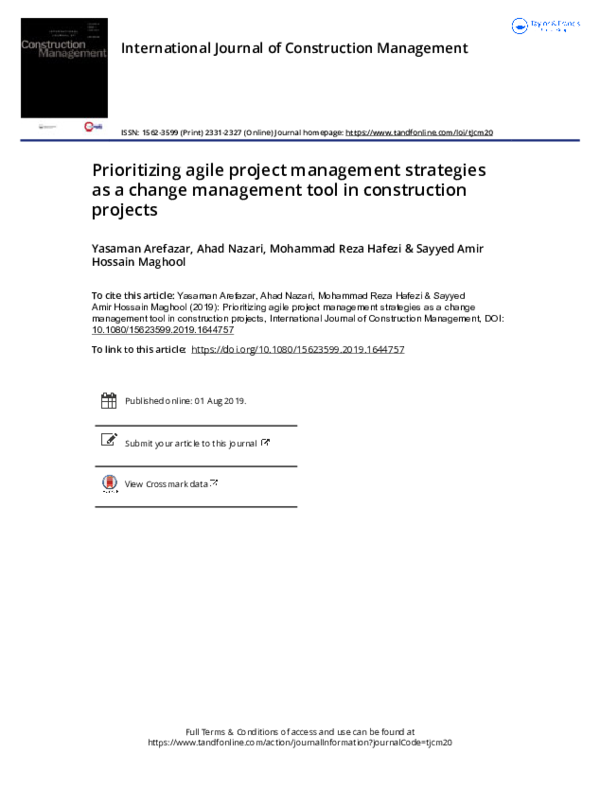 (PDF) Prioritizing agile project management strategies as a change management tool in ...
