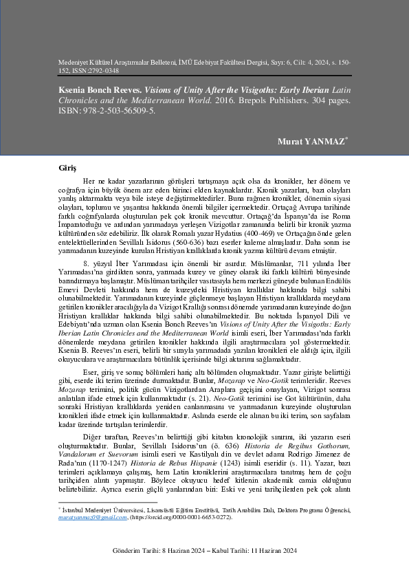 (PDF) "Visions of Unity After the Visigoths: Early Iberian Latin ...