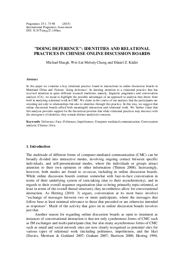 (PDF) “Doing deference”