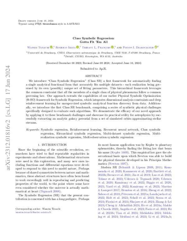 (PDF) Class Symbolic Regression: Gotta Fit 'Em All