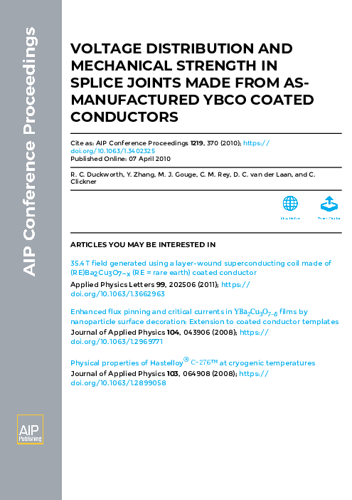 (PDF) Voltage Distribution and Mechanical Strength in Splice Joints ...