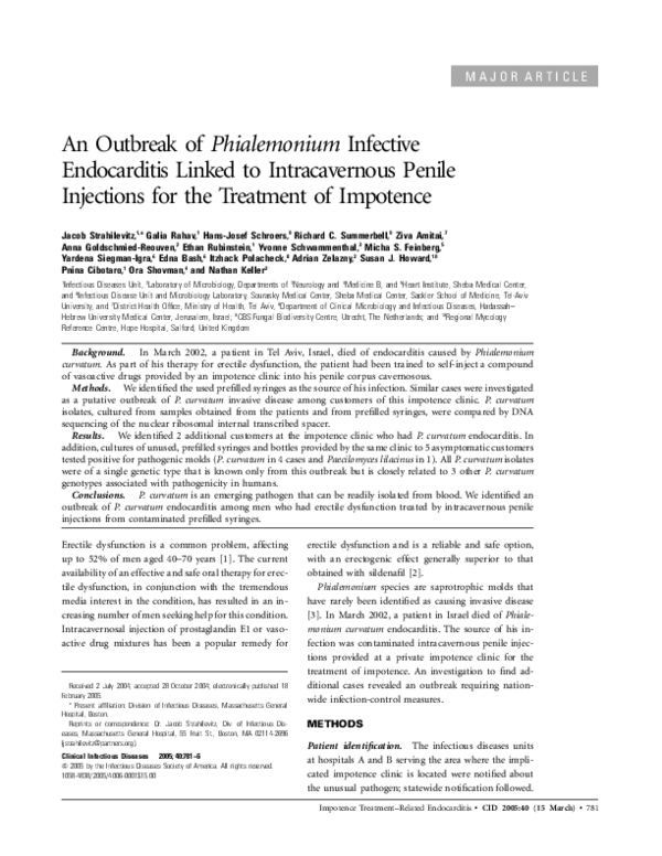 (PDF) An Outbreak of Phialemonium Infective Endocarditis Linked to ...