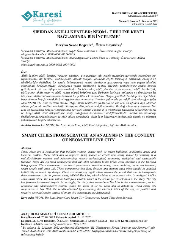 (PDF) Smart Cities from Scratch: An Analysis in the Context of Neom-The ...