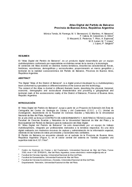 (PDF) Atlas digital del Partido de Balcarce Provincia de Buenos Aires ...