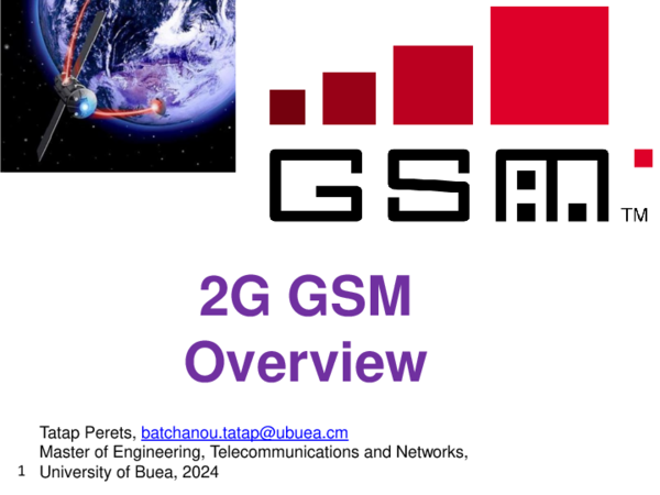 (PDF) 2G GSM Overview