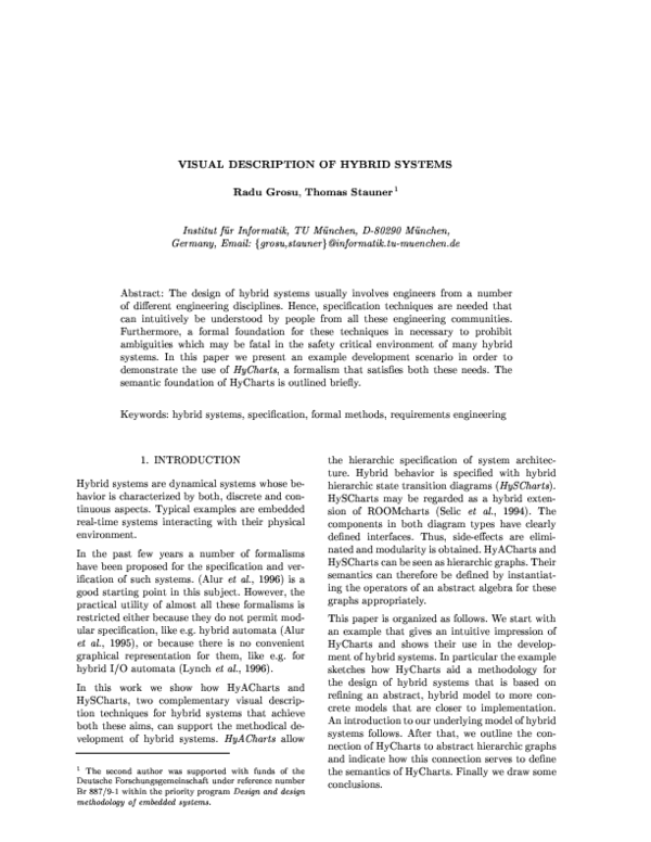 (PDF) Visual Description of Hybrid Systems