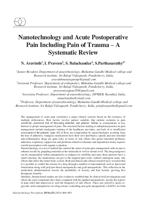(PDF) Nanotechnology pain publication
