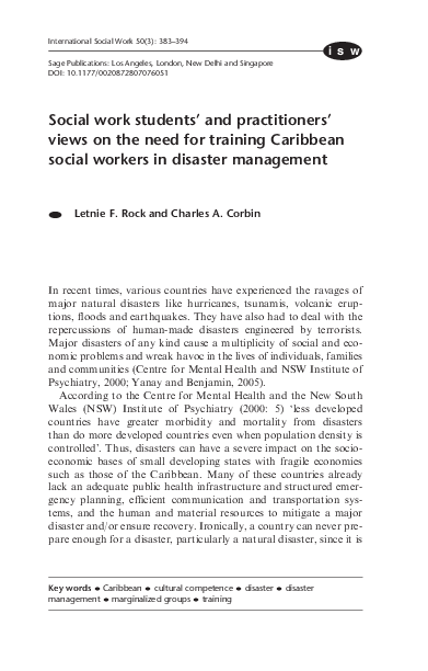 (PDF) Social work students' and practitioners' views on the need for ...