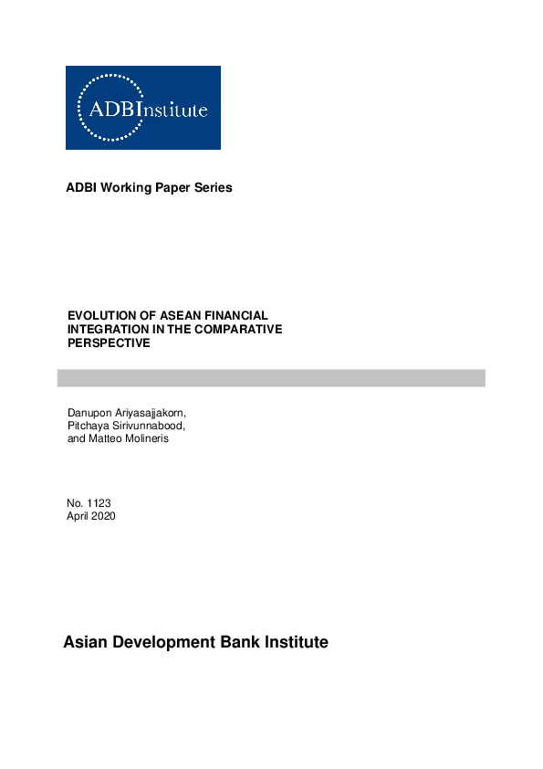 (PDF) Evolution of ASEAN Financial Integration in the Comparative ...
