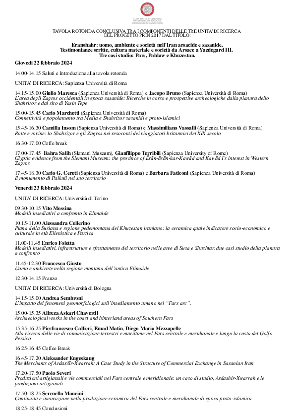 (PDF) 2024. Western Zagros in the Sasanian period: current research at ...