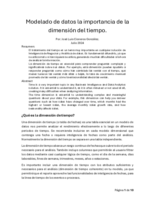 (PDF) Modelado de datos la importancia de la dimensión del tiempo