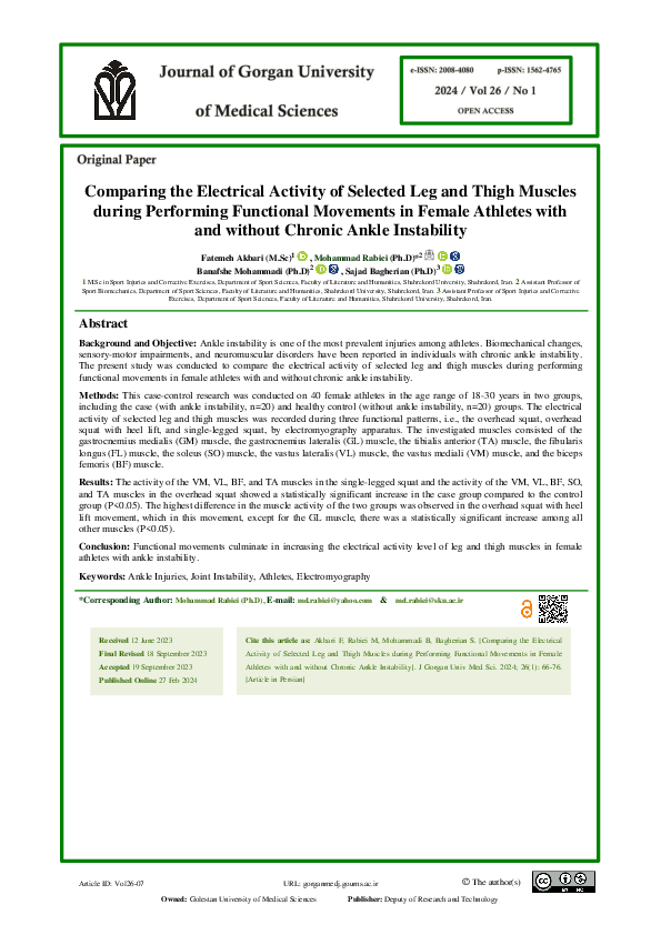 (PDF) Comparing the Electrical Activity of Selected Leg and Thigh ...