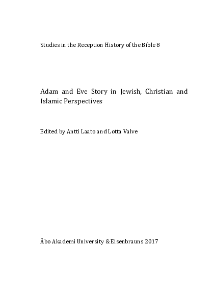 (PDF) The Biblical Adam in Islamic traditions