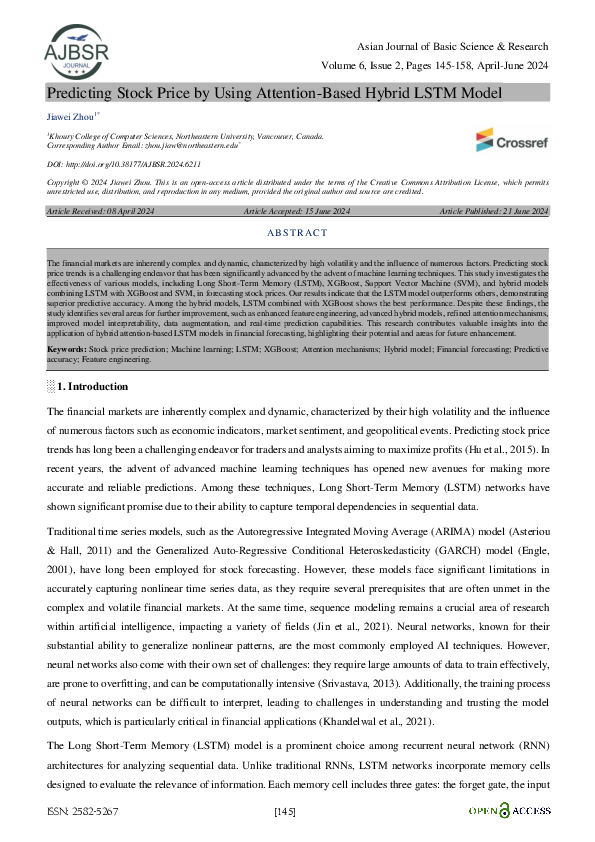 (PDF) Predicting Stock Price by Using Attention-Based Hybrid LSTM Model