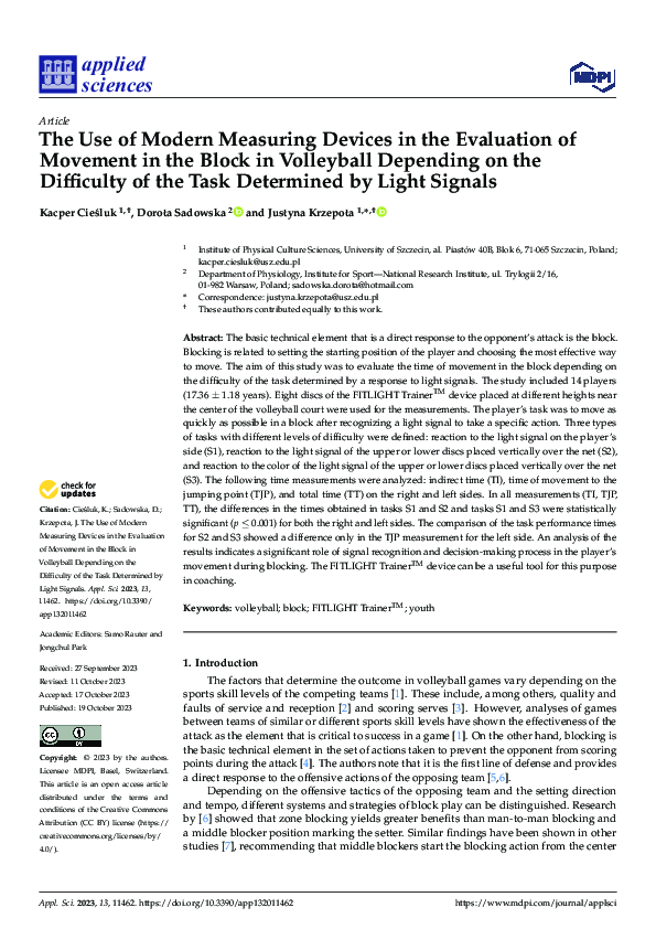 (PDF) The Use of Modern Measuring Devices in the Evaluation of Movement ...