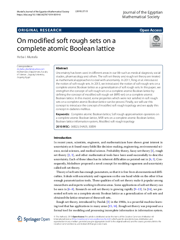 (PDF) On modified soft rough sets on a complete atomic Boolean lattice