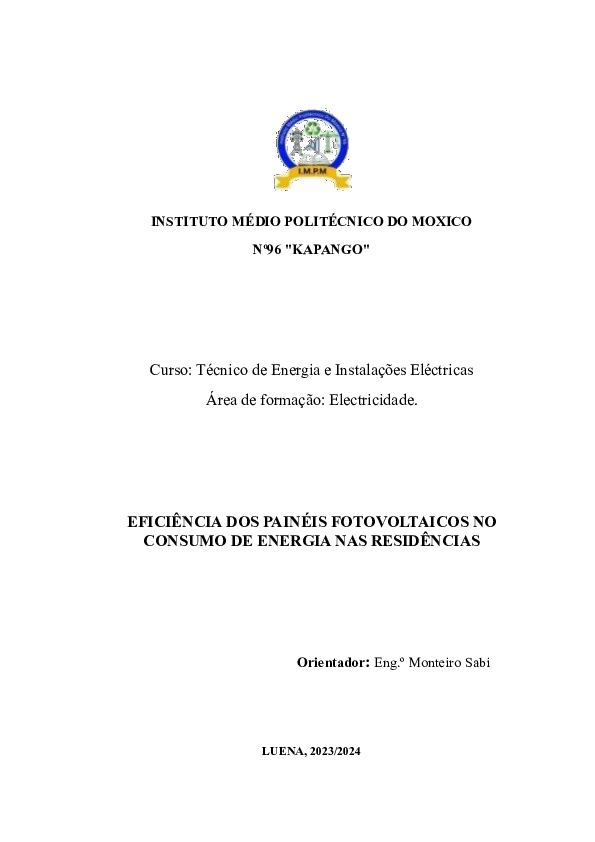 (PDF) INSTITUTO MÉDIO POLITÉCNICO DO MOXICO