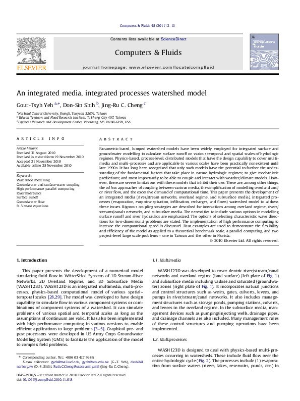 (PDF) An integrated media, integrated processes watershed model
