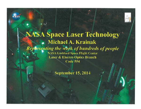 (PDF) NASA Space Laser Technology