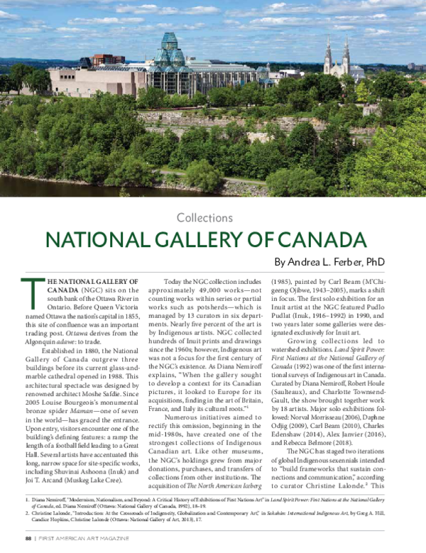 (PDF) Indigenous Collections // National Gallery of Canada