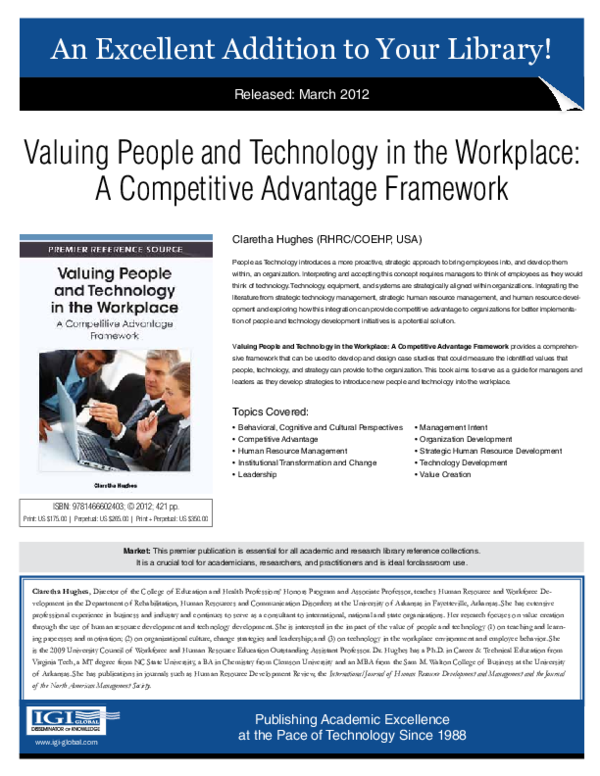 (PDF) Valuing People and Technology in the Workplace