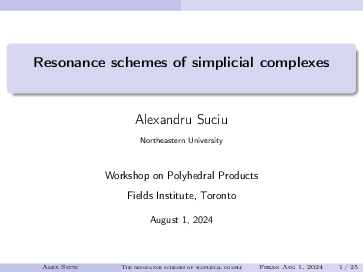 (PDF) The resonance schemes of simplicial complexes