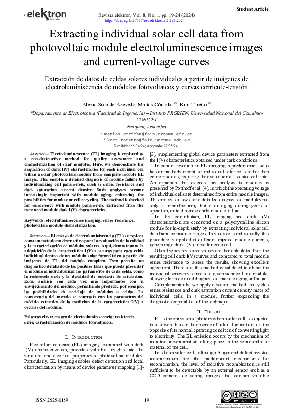 (PDF) Extracting individual solar cell data from photovoltaic module ...