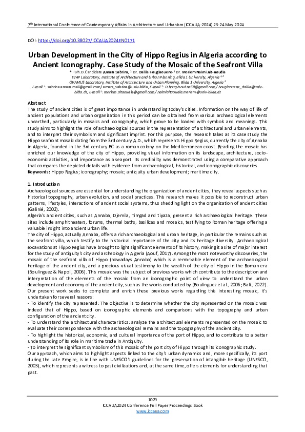 (PDF) Urban Development in the City of Hippo Regius in Algeria ...