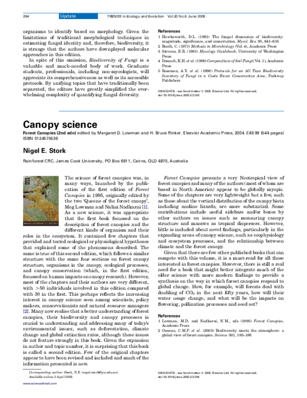 (PDF) Canopy science
