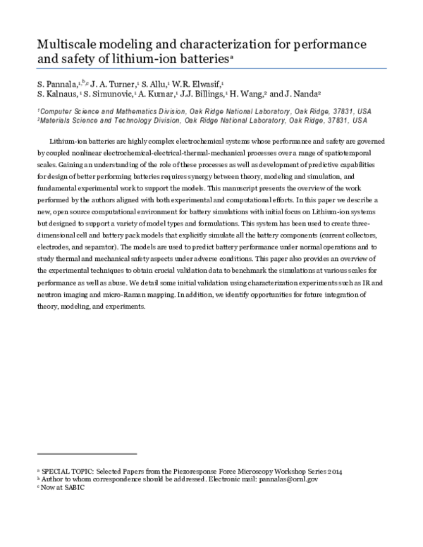 (PDF) Multiscale modeling and characterization for performance and ...