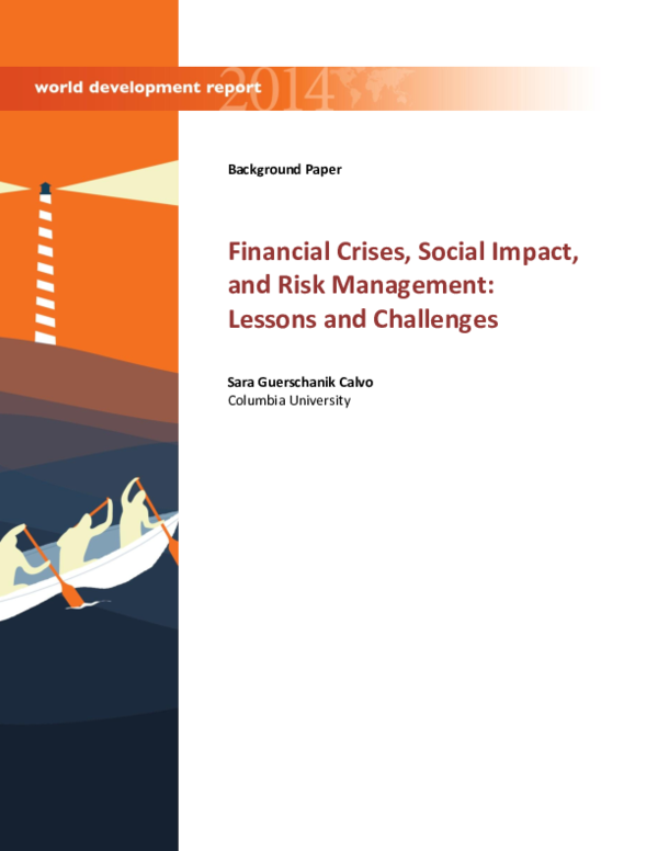 (PDF) Financial Crises, Social Impact, and Risk Management : Lessons ...