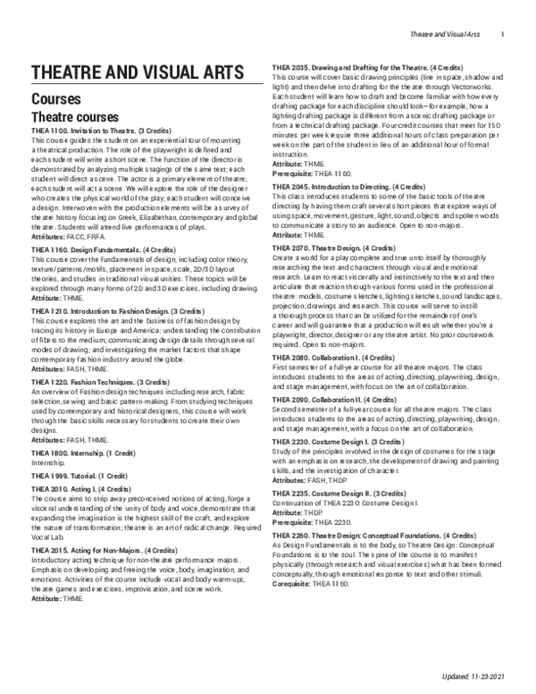 (PDF) Theatre and the Visual Arts