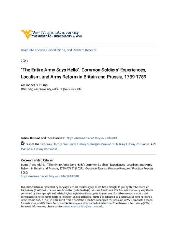 (PDF) “The Entire Army Says Hello”: Common Soldiers’ Experiences ...