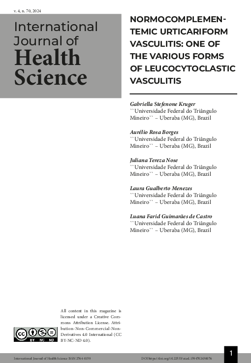 (PDF) NORMOCOMPLEMENTEMIC URTICARIFORM VASCULITIS: ONE OF THE VARIOUS ...