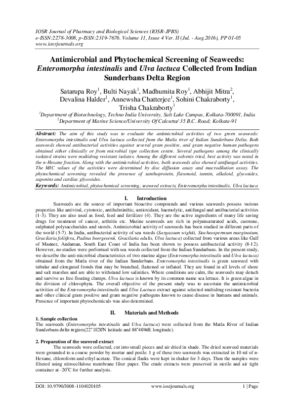 (PDF) Antimicrobial and phytochemical screening of medicinal plants of ...