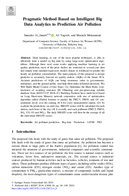 (PDF) Pragmatic Method Based on Intelligent Big Data Analytics to ...